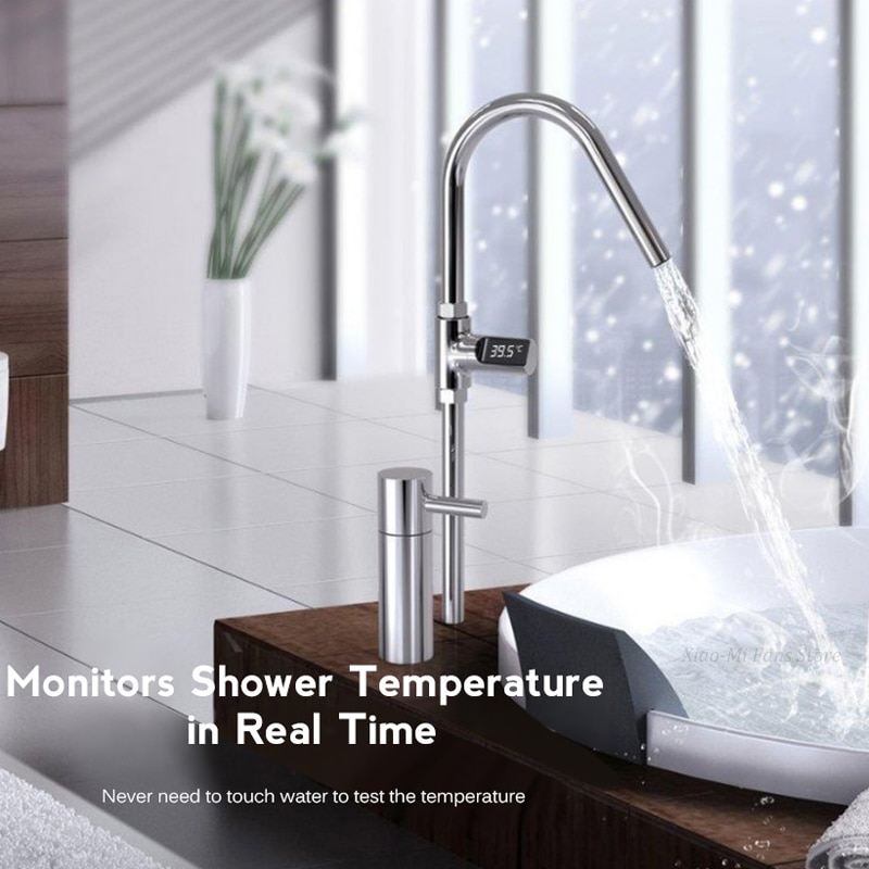 Shower Water Temperature Thermometer LED Display Household Water Shower ...
